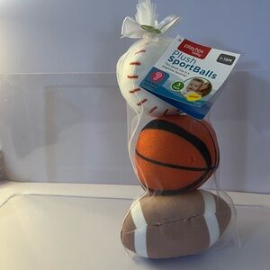 Playtex | Toys | Playtex Baby Plush Sport Balls 3pack Rattle Set | Poshmark